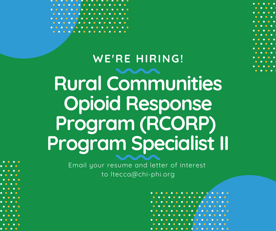 Rural Communities Opioid Response Program (RCORP) -Program Specialist ...